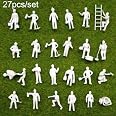 27Pcs of Realistic Model Train People Figures Set Great Addition to Any ...