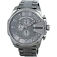 Diesel Stainless Steel Mega Chief Analog Gray Dial Men Watch-Dz4282 ...