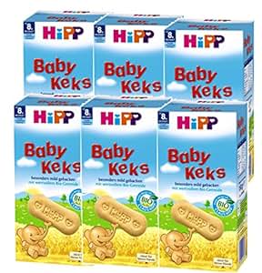 Hipp Baby Keks Bio ab dem 8. Monat, 6er Pack (6 x 150 g Packung ...