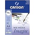 CANSON Imagine - Bloc 50 feuilles - Papier multitechnique - Grain léger ...