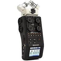 Zoom H6 All Black (2020 Version) 6-Track Portable Recorder Stereo ...