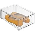 mDesign Shoe Storage Box with Drawer Construction – Sturdy Plastic ...
