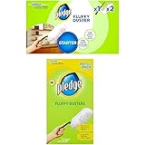 Pledge Fluffy Duster Starter Pack Including 1 Handle and 2 Refills ...