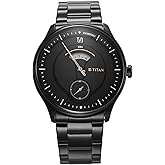Titan Regalia Black Dial Chronograph Stainless Steel Strap watch for ...