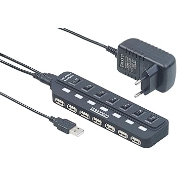 Xystec USB Mehrfachstecker: Aktiver USB-3.0-Hub mit 7: Amazon.de ...
