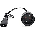 ZBLZGP IEC 320 C14 Male to Europe Schuko Female Socket Adapter Cable for UPS PDU Power Cord ...