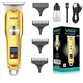 VGR V-071 Cordless Professional Hair Clipper Runtime: 120 Min Trimmer For Men With 3 Guide Combs ...