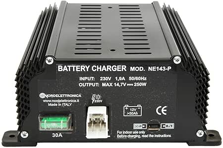 Nordelettronica 2001 NE143-P Battery Charger: Amazon.co.uk: Car & Motorbike