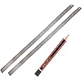 ZEGEL-Heavy Duty 60 cm 24" Inches, 600MM, Stainless Steel Ruler Scale ...
