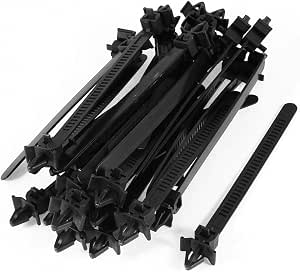 Uxcell Releasable Arrowhead Push Mount Cable Ties, 124mm Long, 30 Pcs ...