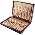 FNS International Pvt Ltd Rosella 24 Pieces Rose Gold Cutlery Set with Beautiful Packing (Rose ...