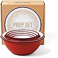 Falcon Enamelware Genuine Prep Set (Pillarbox Red) : Amazon.co.uk: Home ...