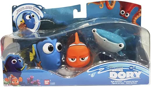 Disney Finding Dory Marlin, Dory and Destiny Bath Toy Squirters: Amazon ...
