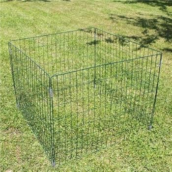 Komposter Metall Stahlgitter pulverbeschichtet 90x90x70cm: Amazon.de ...