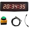6-Digit Game Challenge Countdown Timer with Stopwatch Button, Fitness ...