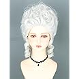 LeMarnia18th Century Queen Wig White Honeycomb Curly Retro Heat ...