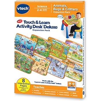 VTech Touch and Learn Activity Desk Deluxe Expansion Pack - Animals ...