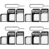 3 in 1 Nano SIM Card Adapter, SIM Card Adapter Kit, Sim Adapter Set Sim ...