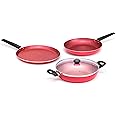 Buy Butterfly Coral DLX KCP 3 Non Stick Cookware Set | Tawa 250MM, Fry ...