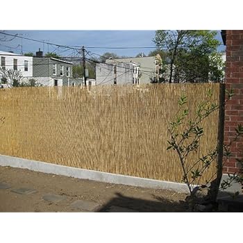 Natural Peeled Reed Screening Roll Garden Screen Fence Fencing Panel 4m ...
