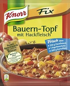 Knorr Fix für Bauern-Topf mit Hackfleisch, 7er Pack (7 x 43 g): Amazon ...
