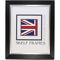 Skelf Frames 13 x 11 Inches Picture Photo Frame in Dark Wood with Gold ...