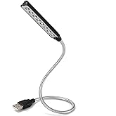LEDBOKLI USB Lamp | Flexible Gooseneck Reading Light, Portable USB Powered LED Night Light with ...