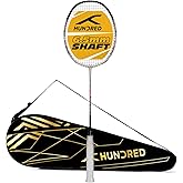 Buy HUNDRED Carbon Fibre Cult 72 Strung 6U Ultra Light Badminton Racket ...