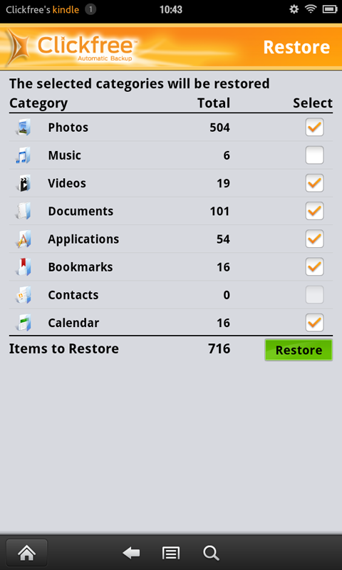 Clickfree Mobile Backup : Amazon.co.uk: Apps & Games
