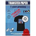 PPD Inkjet PREMIUM T Shirt Transfer Paper A4 for Dark Fabric x 5 Sheets ...