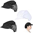 HZZXCH 3Pcs Chef Hat Catering Hats,for Chefs Servers Industrial Workers ...
