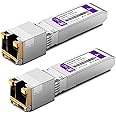 10GBASE-T SFP+ Transceiver, 1.25/2.5/5/10G SFP+ to RJ45, 10Gb Copper SFP+ to Ethernet Module for ...