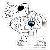 Spreadshirt Asterix & Obelix Charakter Idefix Sticker Aufkleber, 10 x ...