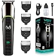 VGR V-055 Professional Cordless Rechargeable Beard Trimmer Hair Clippers for Men with Guide ...