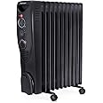 Pro Breeze® 2500W Oil Filled Radiator, 11 Fin - Portable Electric ...