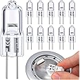 Vinaco G4 Halogen Bulbs 20W,10 Pack G 4 Dimmable Warm White 2800K,Long Lasting 20W 12V G4 Bi Pin ...