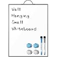 ANLIOTE Small Hanging Whiteboard for Wall, 40 x 30 cm Portable Dry ...