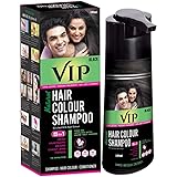 Buy VIP HAIR COLOUR SHAMPOO 180ml Black for Men & Women | Alternate to ...