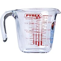 Pyrex Glass Measuring Jug, Transparent, 1 Litre : Pyrex: Amazon.co.uk ...
