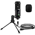 USB Microphone Veetop Metal Computer Condenser PC Mic for Gaming ...