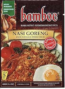 Bamboe Bumbu Instant Nasi Goreng Indonesian Fried Rice Spices, 40 Gram ...