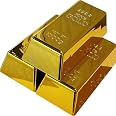 Glixoft 3 Pcs Realistic Gold Bar Fake Gold Bullion Gold Bar Paper ...