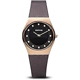 BERING Damen Uhr Quarz Movement - Classic Collection mit Edelstahl und ...