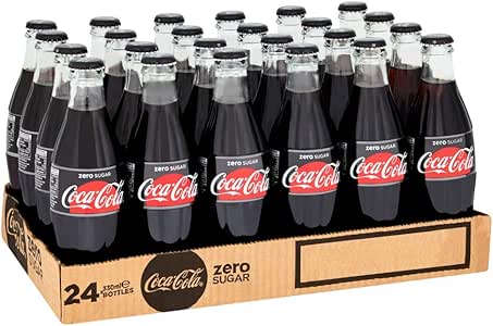 Coca Cola Zero Glass Bottles 330ml (Pack of 24): Amazon.co.uk: Grocery