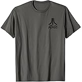 Atari Vintage Gaming Logo Black Retro Arcade Fun Graphic T-Shirt ...