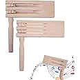 DMSESRLS Pack of 2 Wooden Ratchet Sound Maker, Spinning Double Ratchet ...