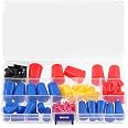 100Pcs Tapered Hole Bung,Rubber Plug Silicone Rubber Tapered Plug Solid ...