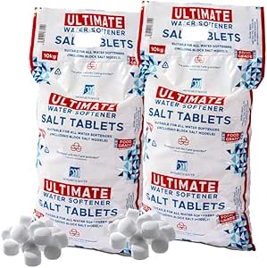 2X Monarch Ultimate Water Softener Salt Tablets 10kg Easy to Carry Bag ...