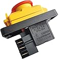 KJD22 6 pins Industrial Electromagnetic Switch Emergency Stop Push ...