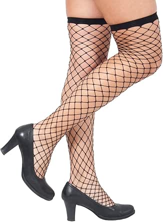 Sexy-Elements - Halterlose Straps-Netzstrümpfe mit großen Maschen -se7905-2 : Amazon.de: Bekleidung